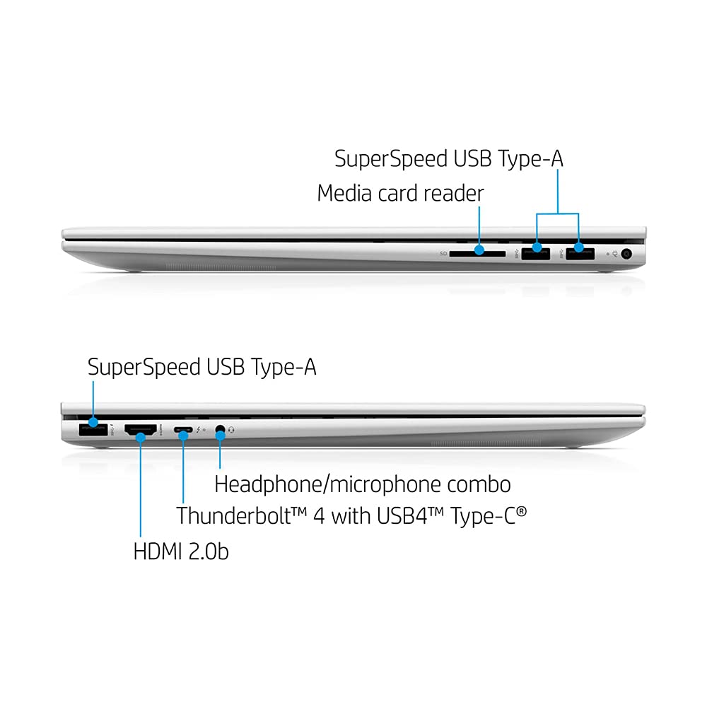 HP 2022 Envy 17.3" FHD Touchscreen Laptop Computer, 11th Gen Intel Core i7-1165G7, 16GB RAM, 512GB PCIe SSD, Backlit Keyboard, Iris Xe Graphics, Webcam, B&O Audio, Win 11 Pro, Silver, 32GB USB Card