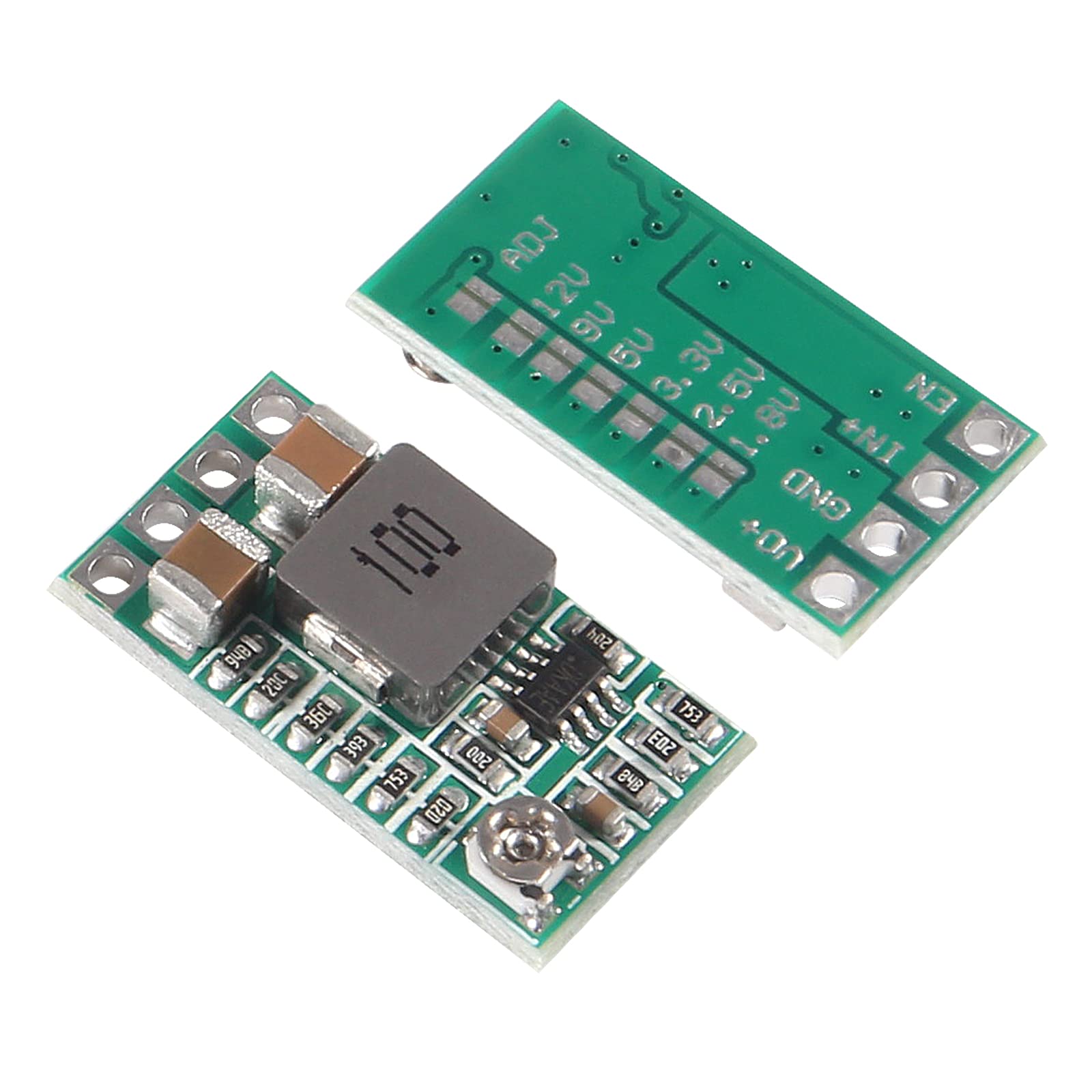 12 pcs 5V Regulator Module Mini Voltage Reducer, MELIFE Adjustable DC 4.5V - 24V 12V 24V Step Down to 5V 3A Volt Buck Converter Power Supply Transformer Module