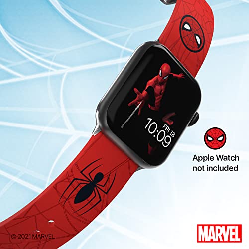 MARVEL ñ Spider-Man Insignia Smartwatch Band - Officially Licensed, Compatible with Every Size & Series of Apple Watch (watch not included)