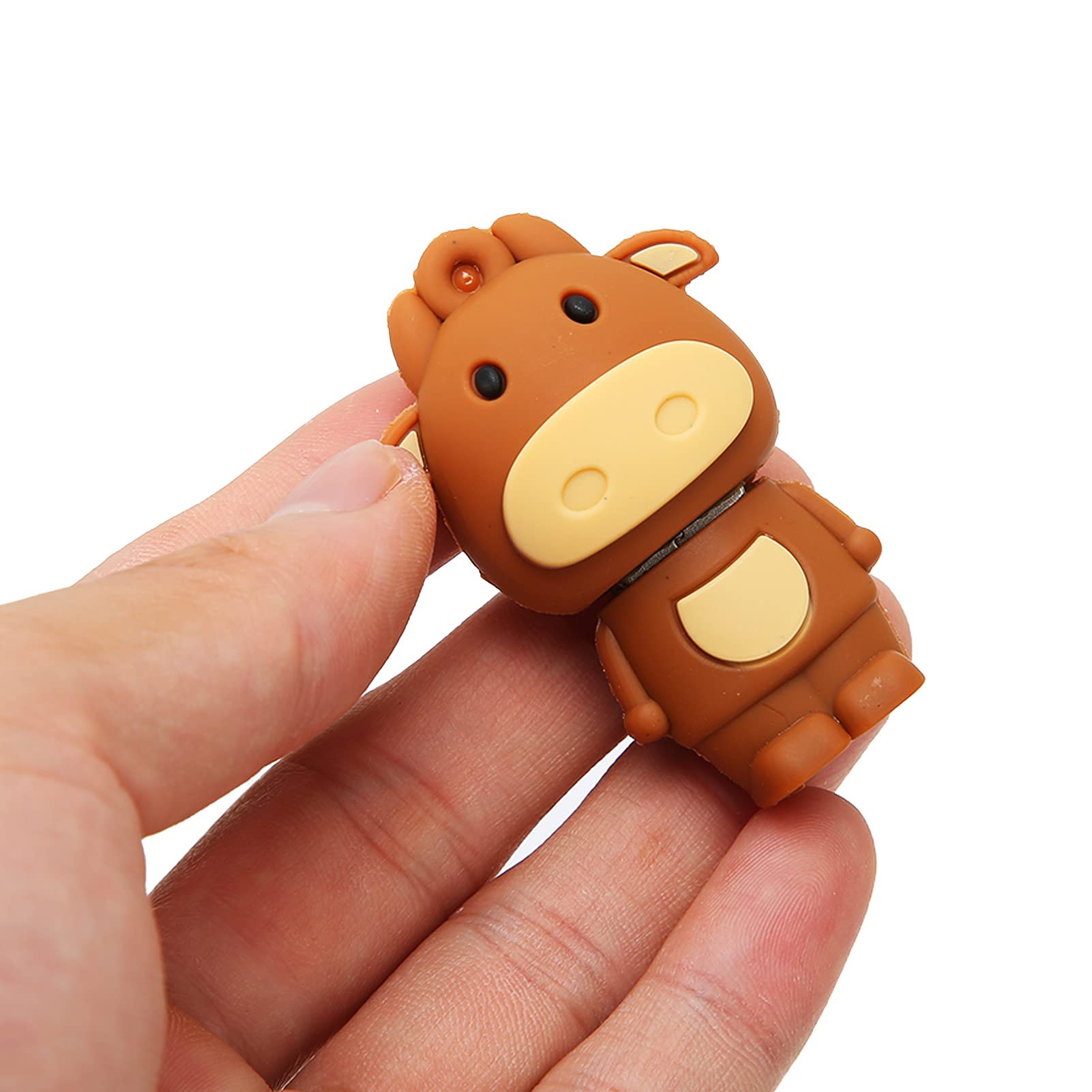 Heayzoki 16GB/32GB/64GB/128GB USB Flash Drive,Thumb Drives Memory Drive,Portable Cartoon Cow Doll Storage Memory Drive,for USB‑A Port Desktop Computer Laptop Tablet Computer TV(64GB)