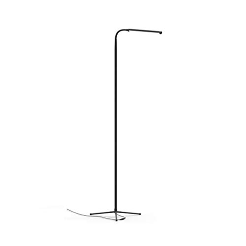 AVEO Floor lamp Modern Touch LED Standing Floor Lamp Reading for Living Room Bedroom with Remote Control 12 Levels Dimmable 3000-6000K Floor Light (Color : Black)