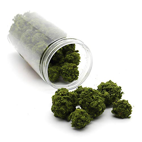 40 Pcs Bush Trees Miniature Vegetation Groups Shrubs Railway Artificial Grass for Model Train Railroad Scenery Sand Table Military Model War Gaming Terrain