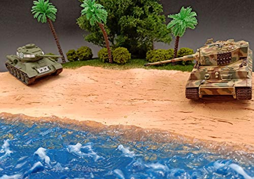 40 Pcs Bush Trees Miniature Vegetation Groups Shrubs Railway Artificial Grass for Model Train Railroad Scenery Sand Table Military Model War Gaming Terrain
