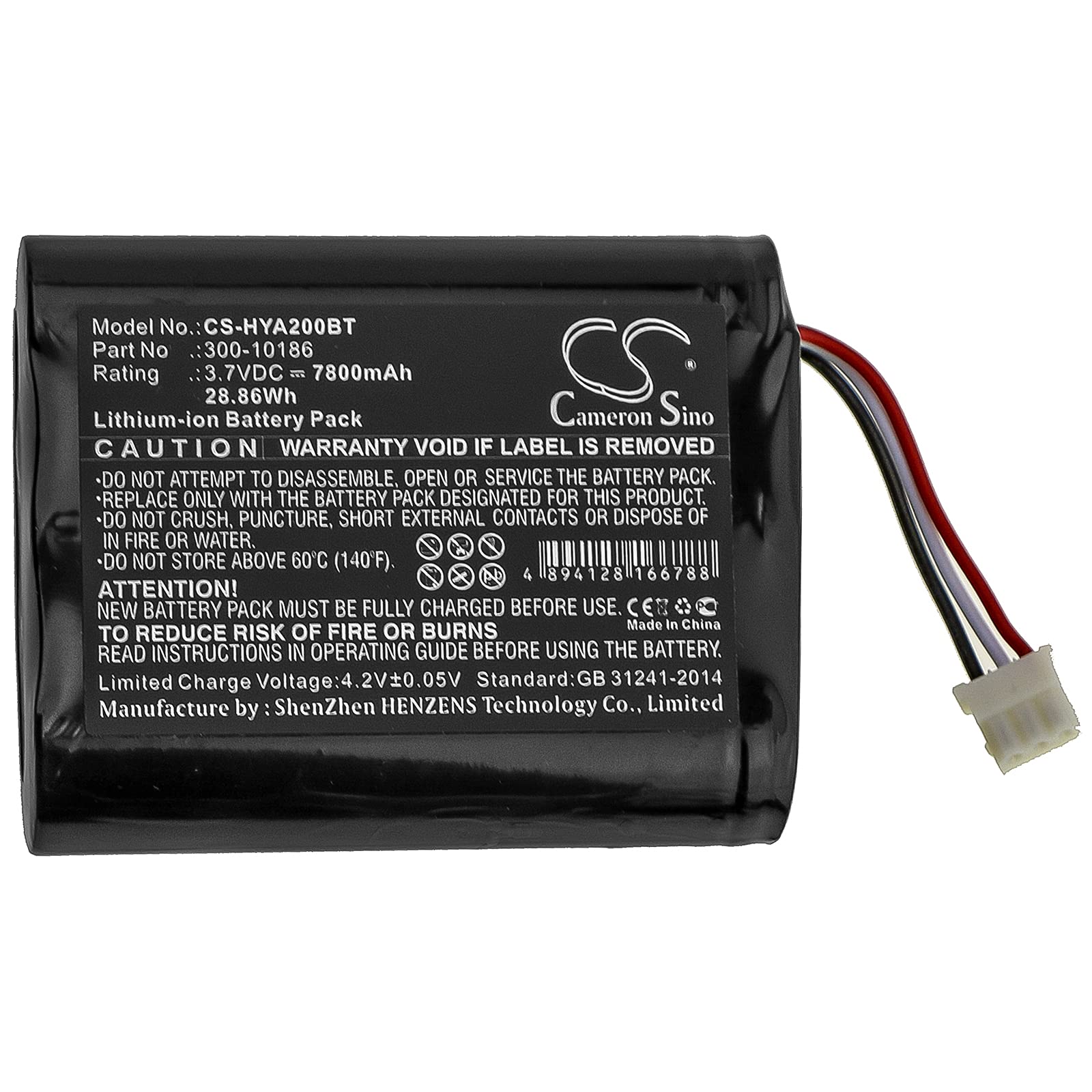 CS Cameron Sino Replacement Battery for ADT Command Smart Security Panel, Compatible with Honeywell Pro 7 AI05-2 AIO7-1 AIO7-2(7800mAh,3.7V,Li-ion)