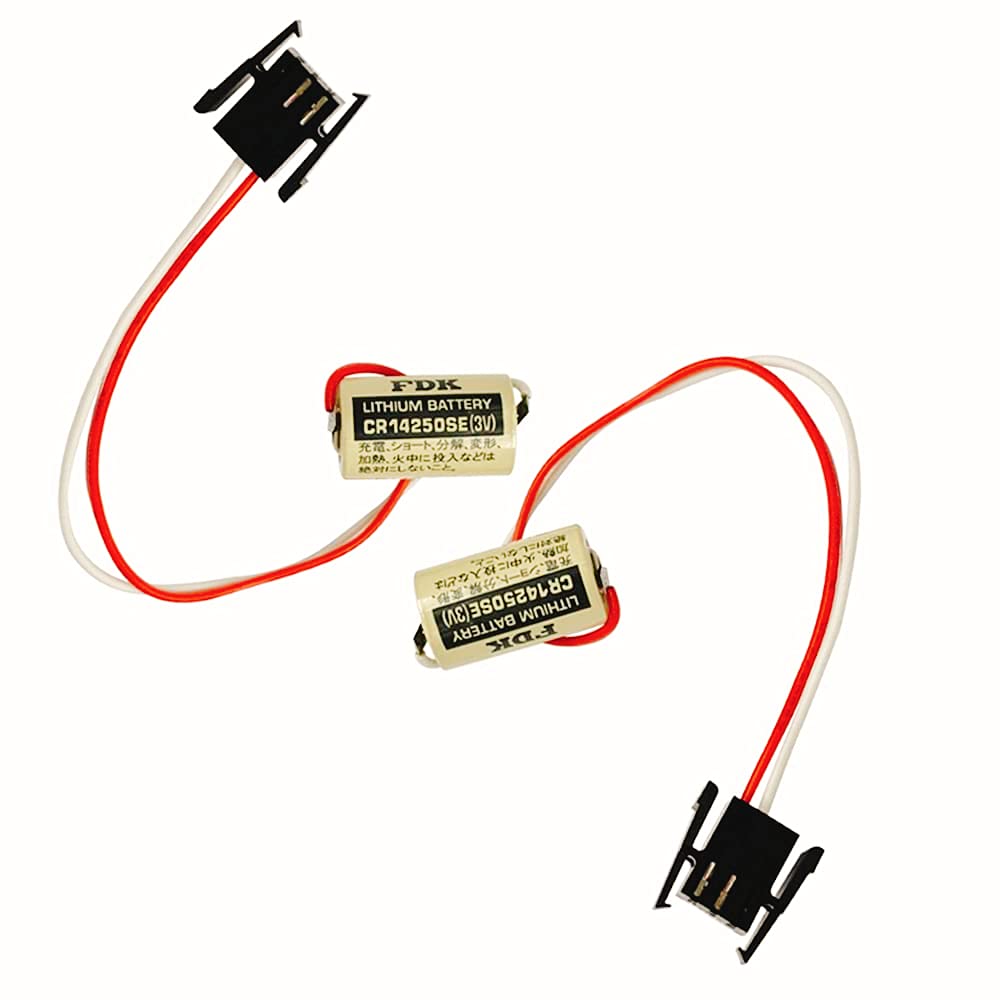 WELLVEUS 5Pcs 1/2AA 3V PLC Replacement Battery for FDK CR14250SE Sanyo CR14250