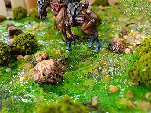 40 Pcs Bush Trees Miniature Vegetation Groups Shrubs Railway Artificial Grass for Model Train Railroad Scenery Sand Table Military Model War Gaming Terrain