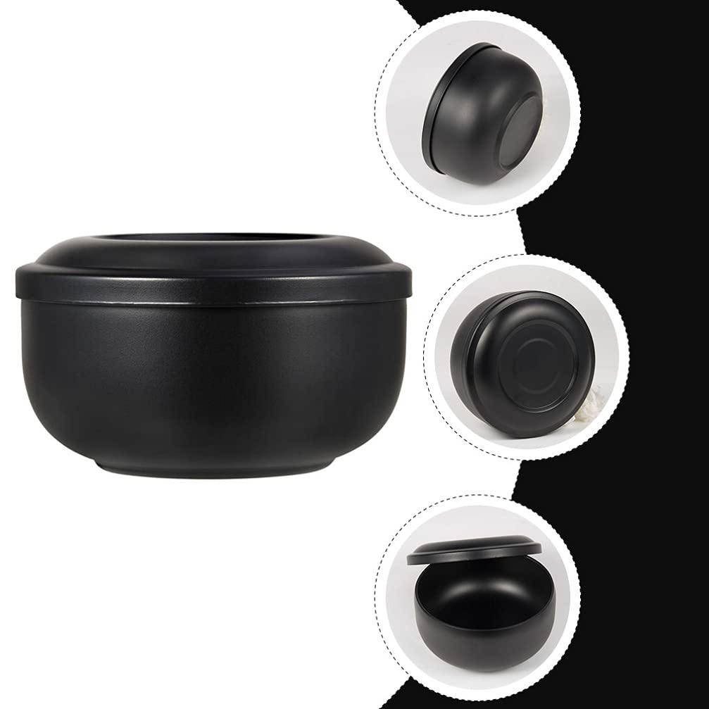Beaupretty Stainless Steel Shaving Soap Bowl Shaving Mug for Shave Cream Soap Shaving Cup with Lid