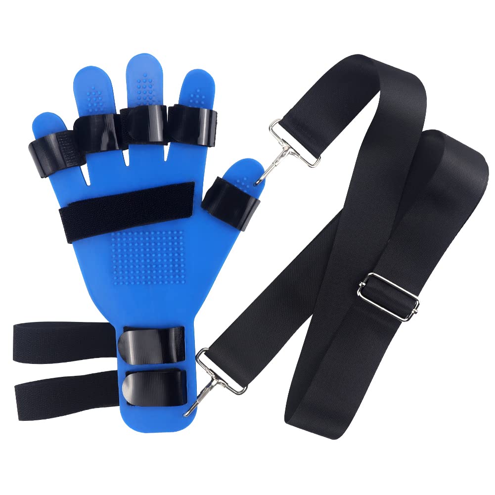 MEETCARE Hand Wrist Orthosis Separate, Breathable Finger Splint Fingerboard Flex Spasm Extension Board Splint Finger Training Stroke Device Therapy for Both Finger Fractures,Wounds,Hemiplegia