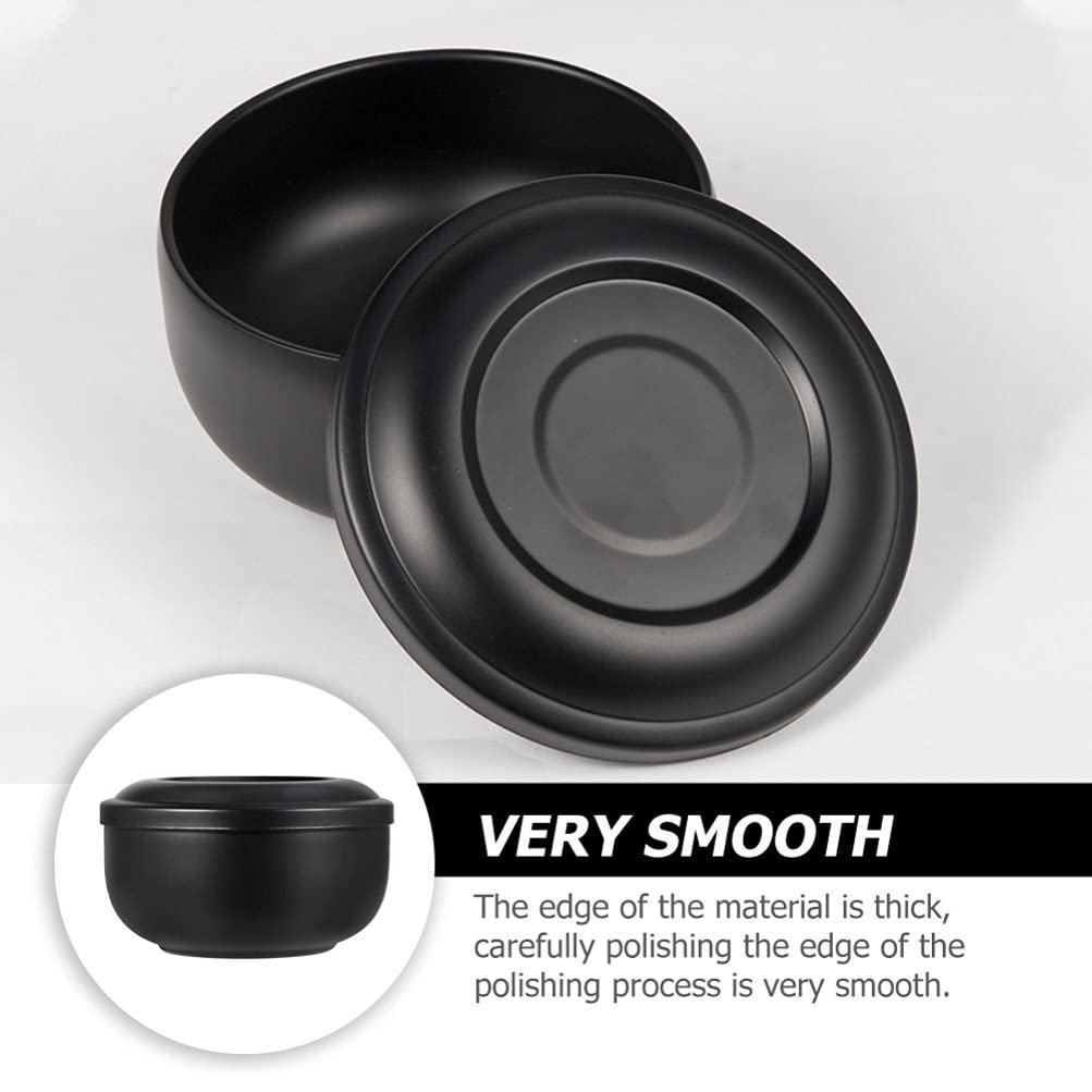 Beaupretty Stainless Steel Shaving Soap Bowl Shaving Mug for Shave Cream Soap Shaving Cup with Lid