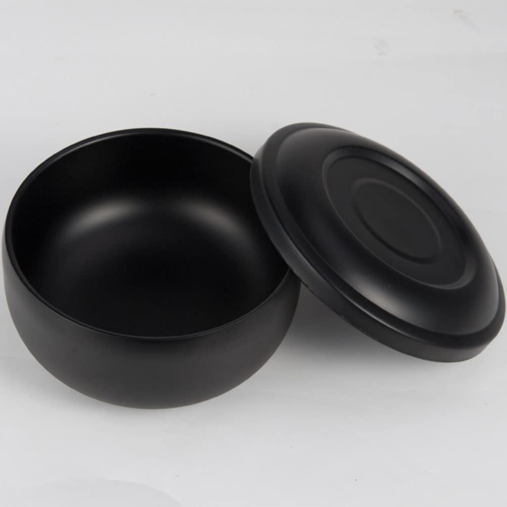 Beaupretty Stainless Steel Shaving Soap Bowl Shaving Mug for Shave Cream Soap Shaving Cup with Lid
