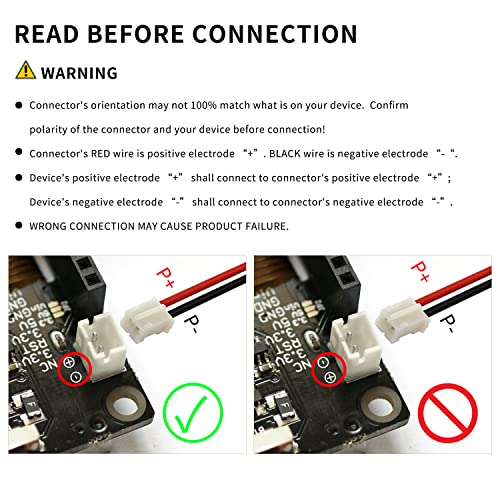 EEMB Lithium Polymer Battery 3.7V 900mAh 603048 Lipo Rechargeable Battery Pack with Wire JST Connector for Speaker and Wireless Device- Confirm Device & Connector Polarity Before Purchase