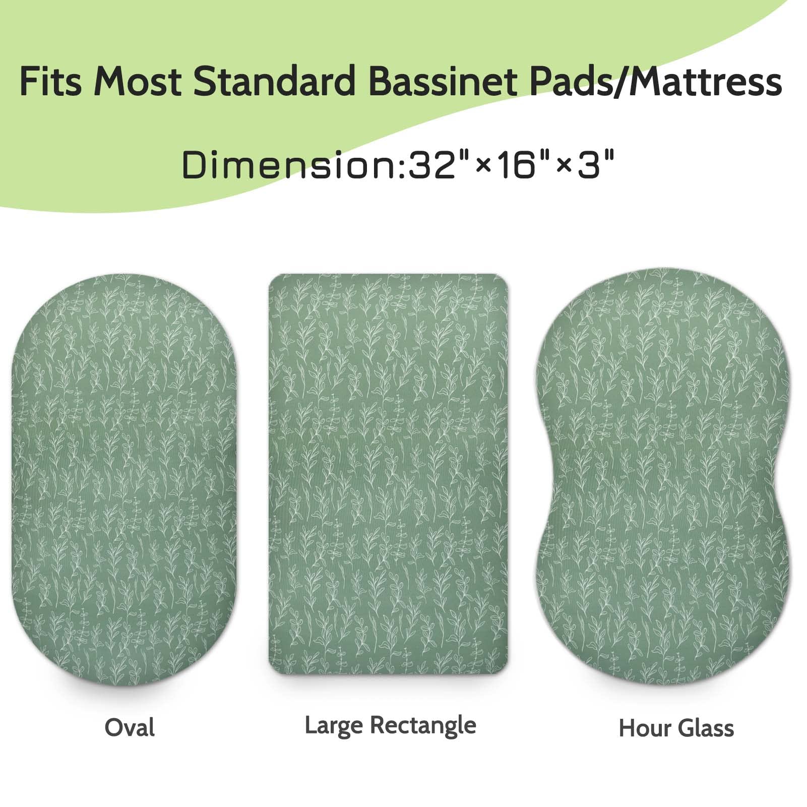 Bassinet Sheet, Jersey Cotton for Baby Boy/Girl, Fitted Sheets Flexible for Most Bassinet Mattress