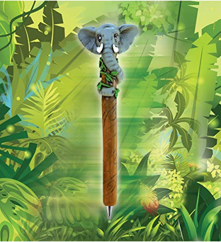 Planet Pens Bundle of Cute Giraffe, Elephant, Panda, & Sloth Novelty Pens - Ballpoint Pens Colorful Zoo Animals Writing Pens Instrument For School & Office - 4 Pack