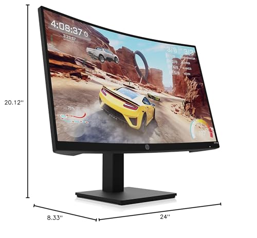 HP 27-inch Curved 165Hz QHD Gaming Monitor (X27qc, Black)