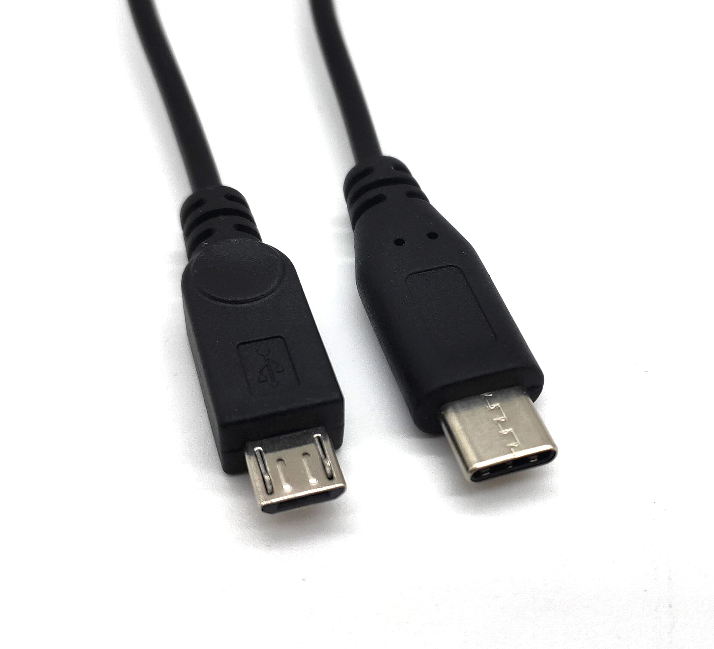 Traovien USB C Splitter Cable, USB Type C Female to Male and Micro USB Male Y Splitter Extension Charge Cable (0.3m/12inch 1Pcs)