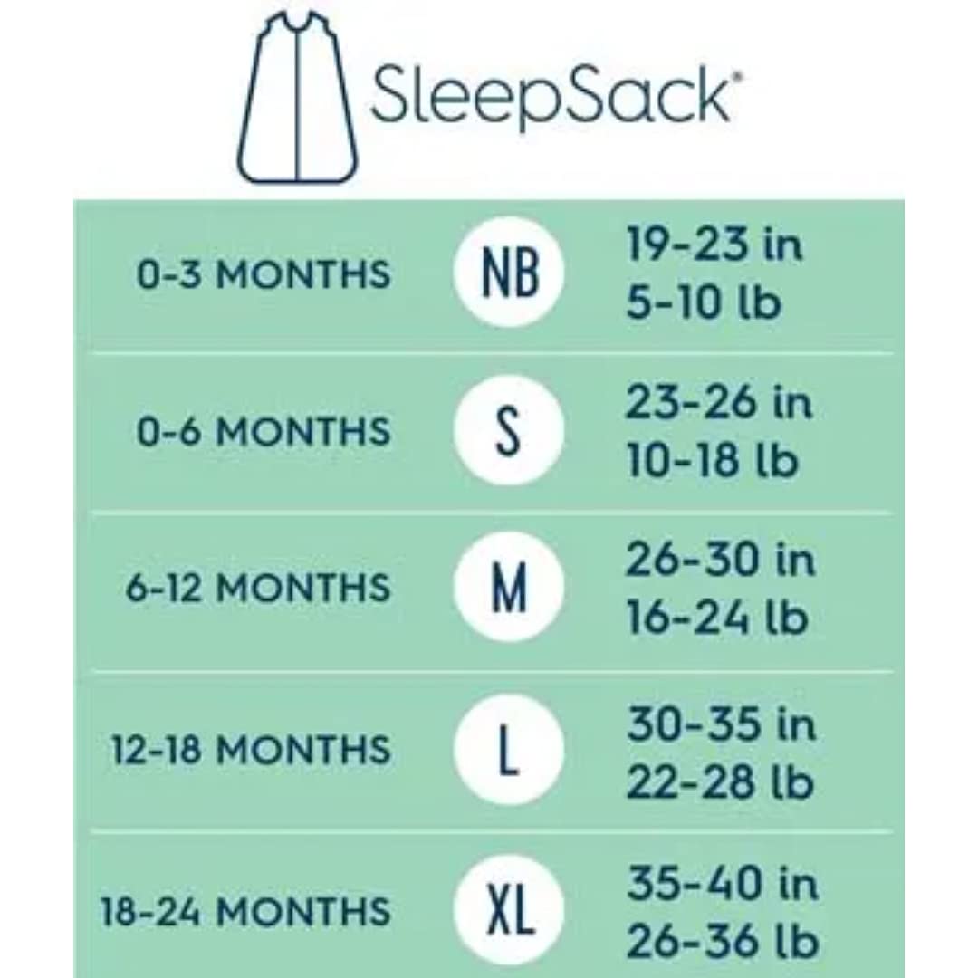 HALO Sleepsack 100% Cotton Wearable Blanket, TOG 0.5, Midnight Moons, Medium, 6-12 Months