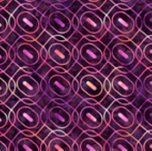 Material Maven Easy Quilt Kit Carpenters Wheel Purple Passion!!