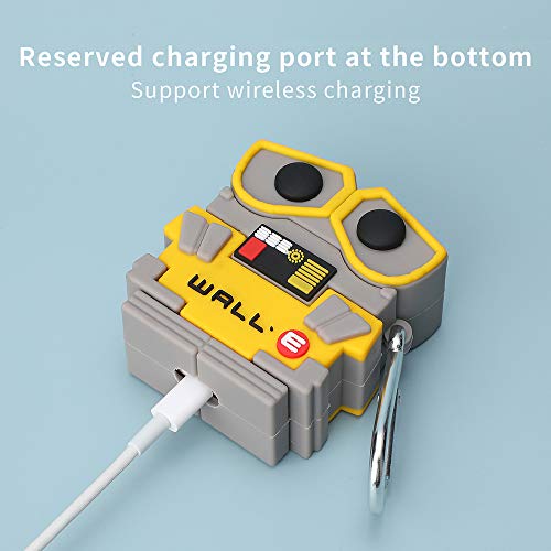 hnspice Case for AirPod 2/1, 3D Cute Cartoons Wall·E Skin Design, for Girls Kids Teens AirPod (Wall·E)