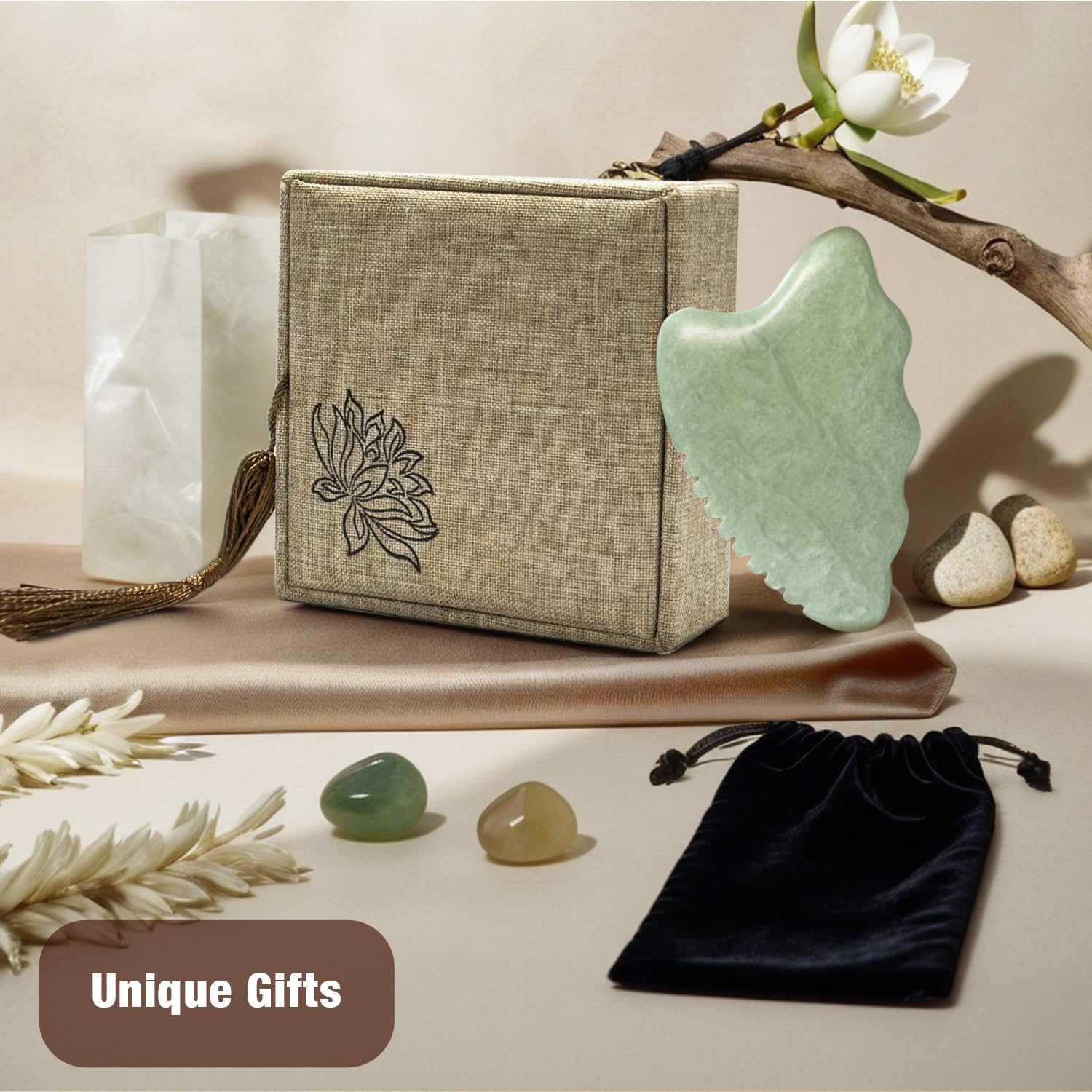 Gua Sha Facial Tools,Guasha Tool for Face,Jade Gua Sha Stone Comb Edge, Face Sculpting Tool Skin Care Tools for Face Lift Device Gifts