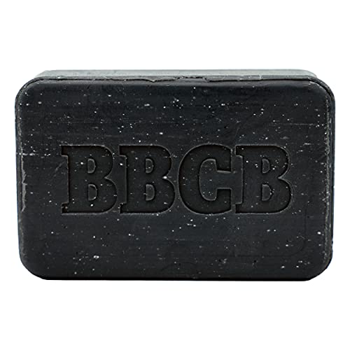 GIBS Grooming BBC Charcoal Bar - Deodorizing Soap, Spicy and rich with hints of cardamom, pepper, leather and clove., 6 oz.