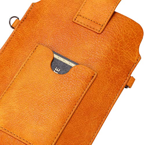 Crossbody Cell Phone Purse Credit Card Holder Wallet,Women PU Leather Multicolor Handbag with Adjustable Strap