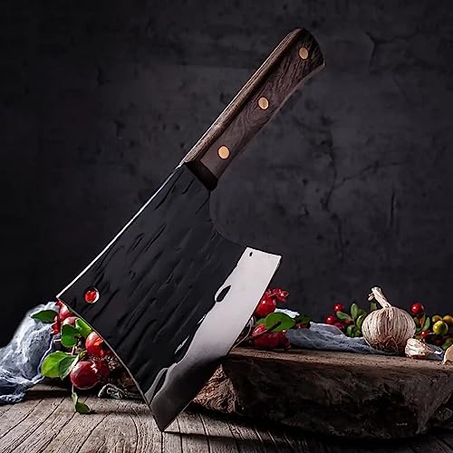 Omesio Meat Cleaver Heavy Duty Bone Chopper Bone Cleaver Meat Bone Cutter butcher knife for bone cutting Cleaver Knife Big Chopper Cutting
