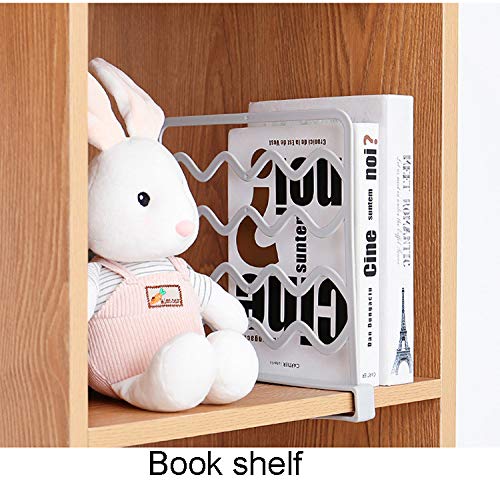 Hooshion Shelf Divider for Wood Closet, 6 Pack Plastic Shelf Dividers, Wood Closets Shelves Organizer and Separator for Kitchen Cabinet, Bookcases, Sweater, Towels and Hats Separators for Wood Shelf