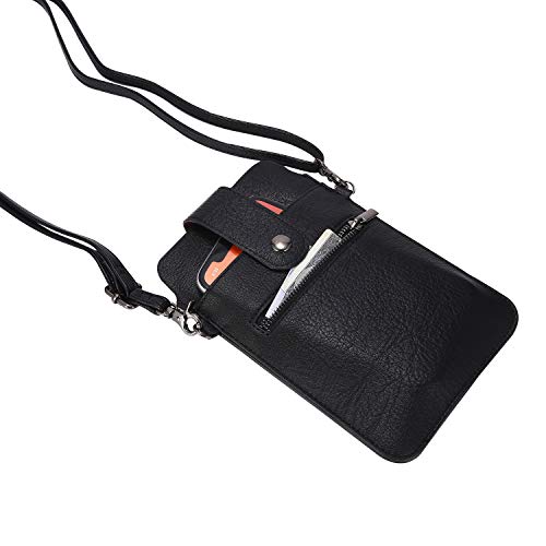 Crossbody Cell Phone Purse Credit Card Holder Wallet,Women PU Leather Multicolor Handbag with Adjustable Strap