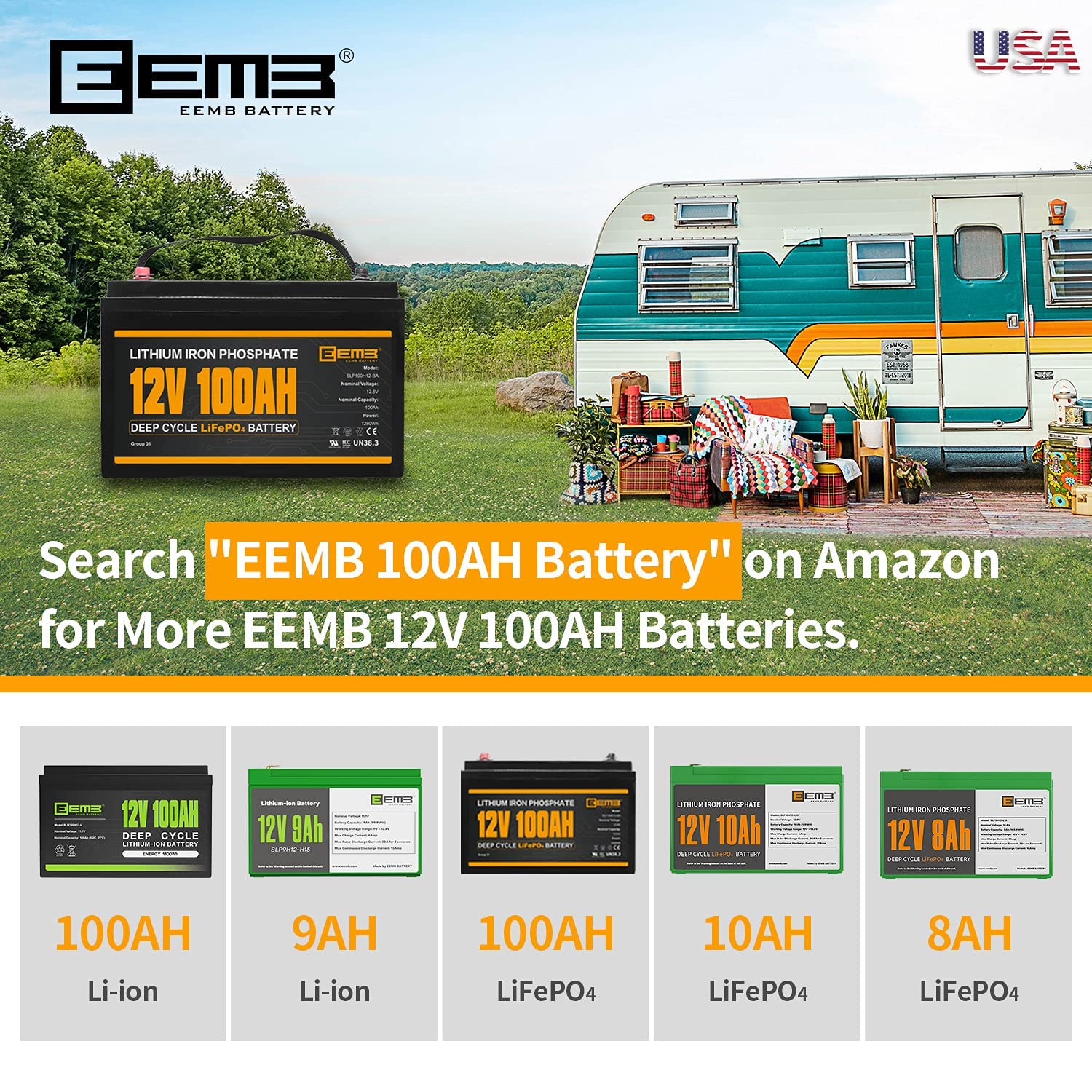 EEMB Lithium Polymer Battery 3.7V 1500mAh 103050 Lipo Rechargeable Battery Pack with Wire JST Connector for Speaker and Wireless Device- Confirm Device & Connector Polarity Before Purchase