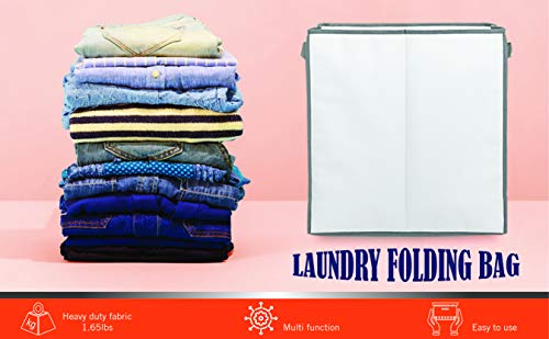 HOMESTEAD Collapsible Laundry Basket, 18.5 Gal. (70L) Laundry tote bag with Strong handles, Water resistant for Bedroom, Laundry room, or Bathroom