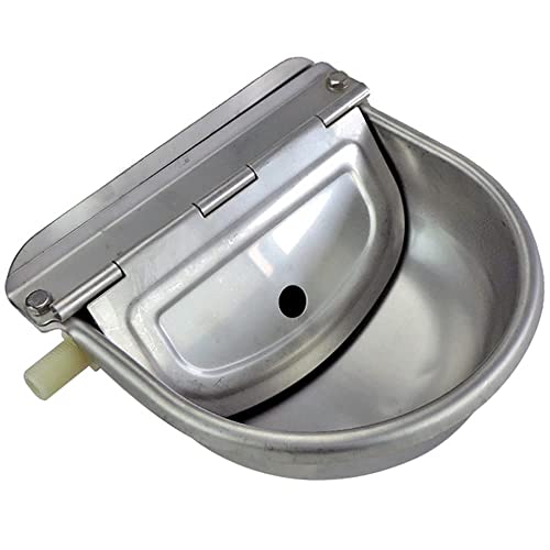 Automatic Cow Drinking Water Bowl,304 Stainless Steel Animal Waterer Bowl for Horse,Goat,Pig,Dog, with 1/2 Float Valve