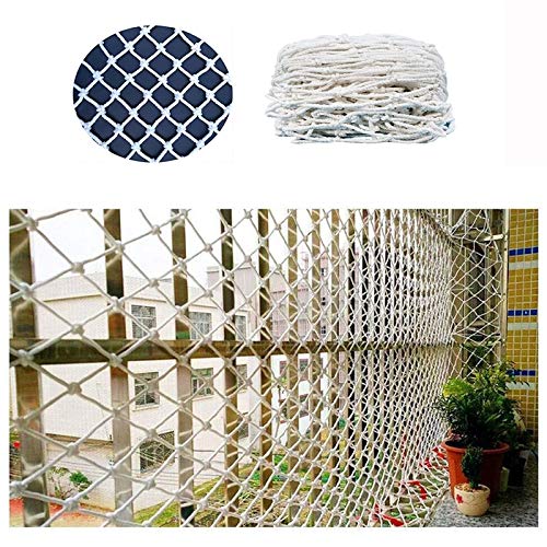 MAGFYLY Banister Guard net Balcony Protection Net, Cat Net, for Stair Anti-Fall Net Children Safety Net Construction Construction Nylon Rope Net Goods Net Outdoor Partition Fence Net 2m 3m