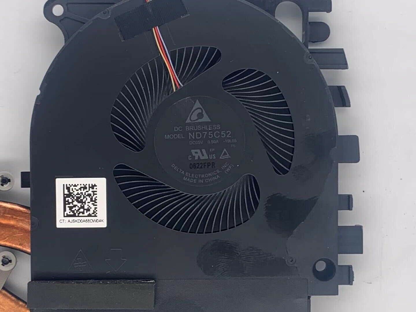 HK-Part Fan for HP ZBook Fury 15 G7 15.6" Dual Cooling Fan with Heatsink P/N M17046-001