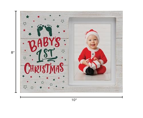 FINE PHOTO GIFTS Baby's First Christmas 4" x 6" or 5" x 7" Wood Picture Frame
