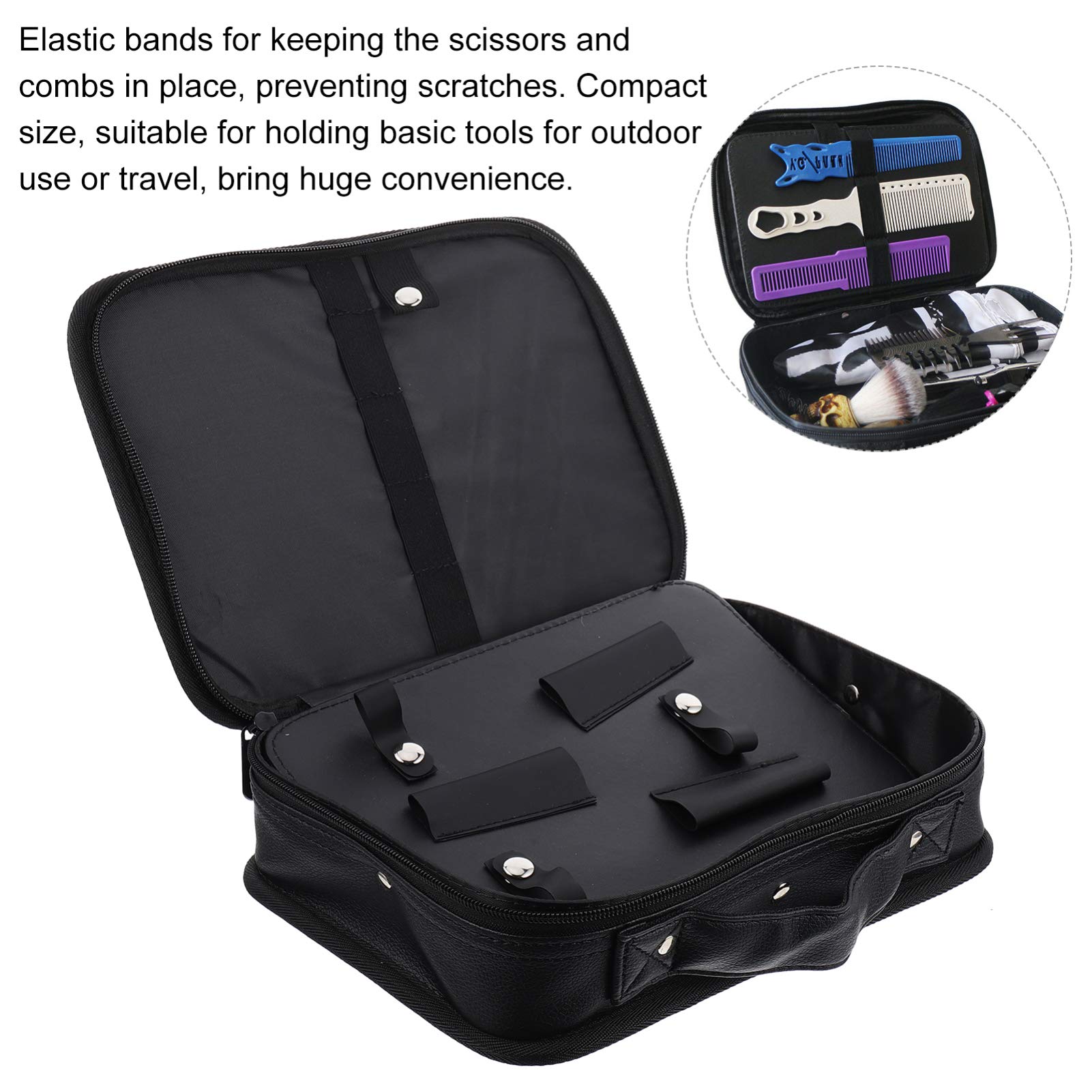 Barber Tool Bag, Hair Clipper Bag Cutting Scissors Storage Bag Shaving Kits Haircut Accessories Organizer Bag for Women Men