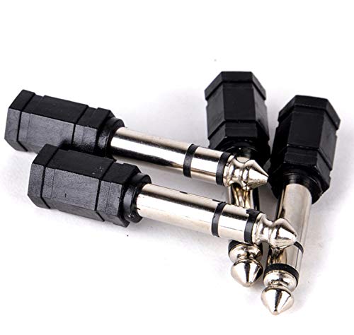 8Pcs 6.35mm Male to 3.5mm Female Plug Stereo Adapter 1/4 inch Stereo Male Plug to (1/8 Inch) Female Stereo Audio Headphone Jack Adapters Socket Mini Jack Adaptor