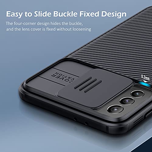 CloudValley for Samsung Galaxy S21 Case with Camera Cover, Full-Body Protective & Slim Fit, Camera Protection Case Only for Samsung Galaxy S21 5G 6.2 inch (2021 Release)-Black