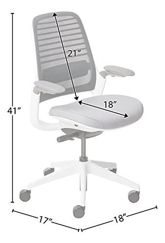 Steelcase Series 1 Office Chair, Carpet Casters, Grey