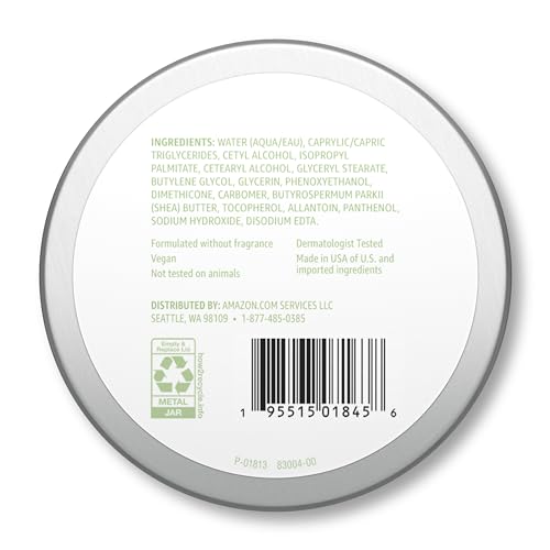 Amazon Aware Nourishing Body Cream with Vitamin E & Shea Butter, Vegan, Formulated without Fragrance, Dermatologist Tested, 6.7 fl oz