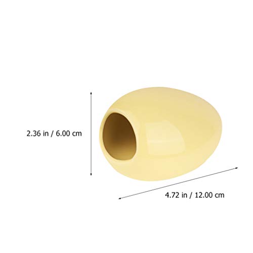 POPETPOP Guinea Pig Hamster Hideout Ceramic Cartoon Hamster House Chinchilla Mini Hut Small Pet Animals Hideout Cage House Summer Cool Hideout Guinea Pig Bedding