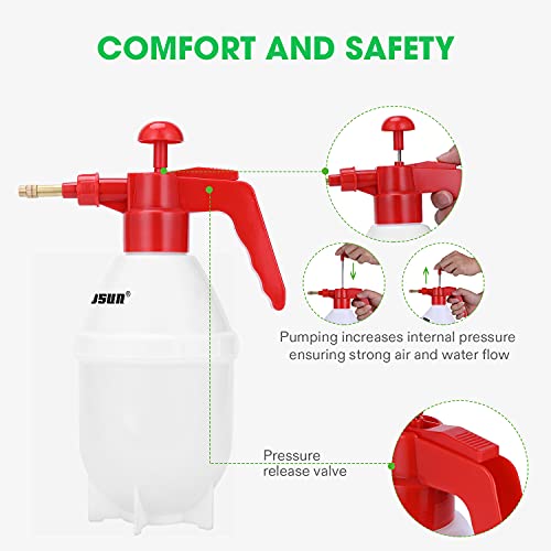 VIVOSUN Outdoor Tumbling Composter Dual Rotating Batch Compost Bin, 43 Gallon Orange Door and 0.2 Gallon Hand held Garden Sprayer Pump Pressure Water Sprayers