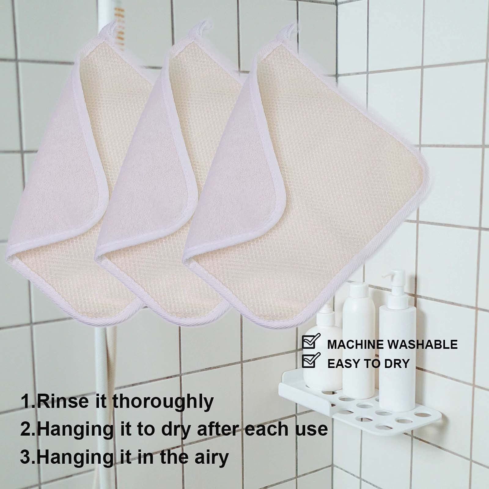 PPHAO BASIC - Soft Weave Washcloth for Face - Face Washcloths - Exfoliating Washcloths for Dead Skin - Exfoliating Towel Pack - Bulk - Washcloths Scrubber for Body and Face - Towel - 6 Pack