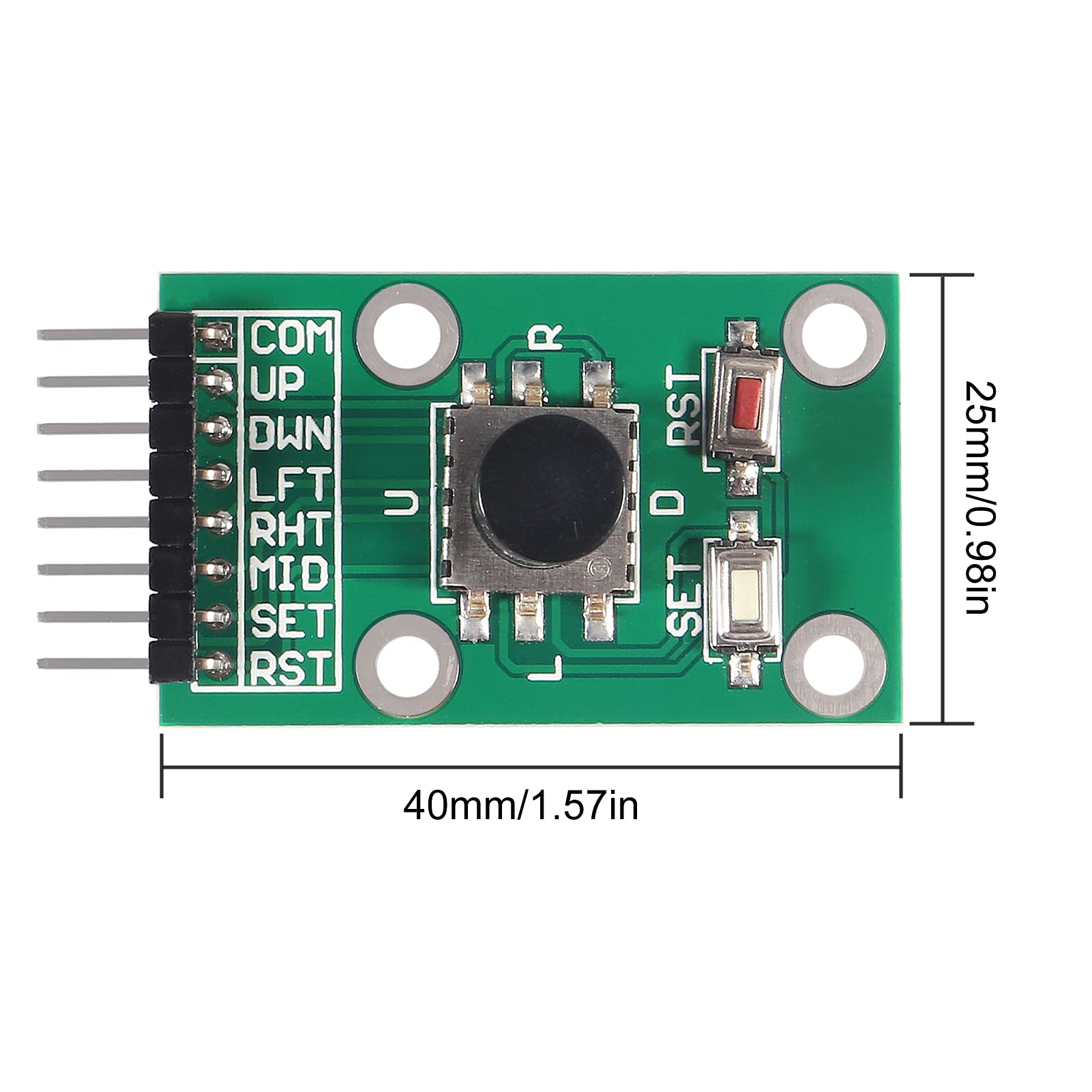 ACEIRMC 6pcs 5-Channel Five Direction Navigation Button Module 5D Rocker Joystick Independent Keyboard for Arduino MCU