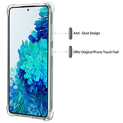 Arae Case for Samsung Galaxy S20 FE 5G, Premium Soft and Flexible TPU [Scratch-Resistant] Phone Case for Samsung Galaxy S20 FE 5G, Crystal Clear, 6.5-Inch