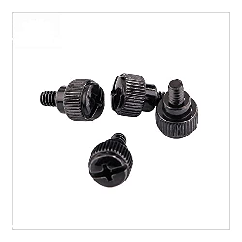 OPYTR Screw Anchors 10Pcs Thread Teeth Computer PC Case Cooling Fan Toolless Adjustment Screw Thumbscrews Thumb Screw M3.5 Anchors (Color : Black)