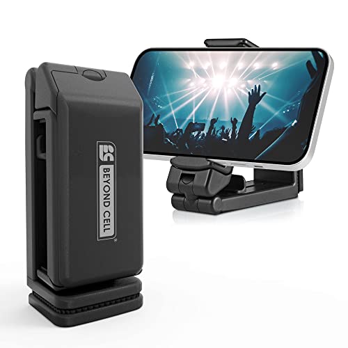 BEYOND CELL Travel Essentials for Flying, Universal Seat Back Tray Table Hands Free Phone Clip Holder, Travel Must Haves Adjustable Pocket Size Compatible with iPhone and Android