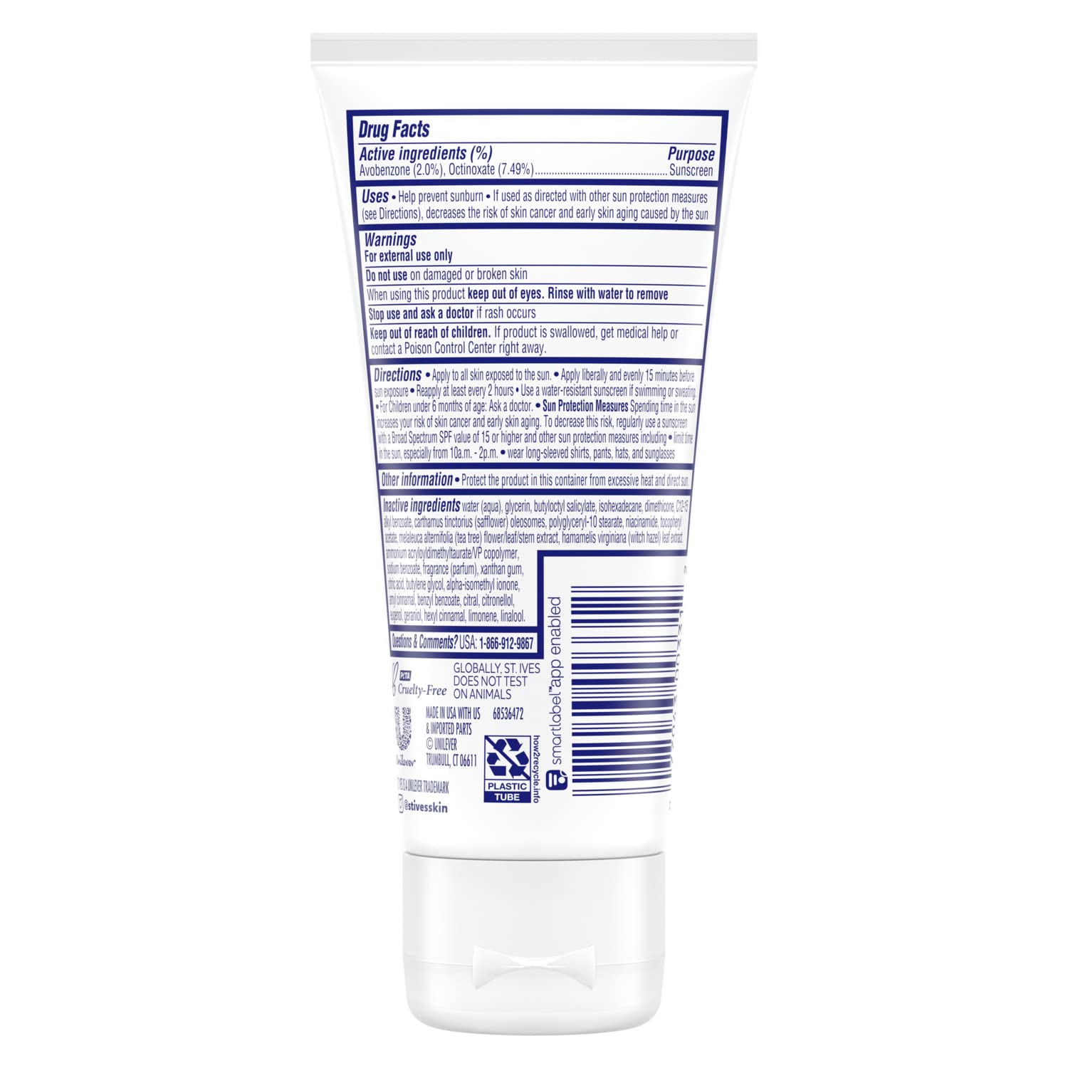 St. Ives Clear Skin Lotion - 3-in-1 SPF 25 Face Moisturizer for Acne Prone, Oily, or Combo Skin, Lightweight Sheer Daily Face Lotion with Tea Tree Extract & Witch Hazel, 3 Fl Oz