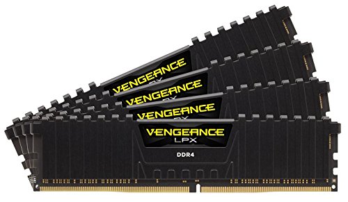 Corsair Vengeance LPX 64GB (4x16GB) DDR4 4000MHz C18 Desktop Memory (High Performance Overclocking, Pure Aluminum Heatspreader, Custom Performance PCB) Black