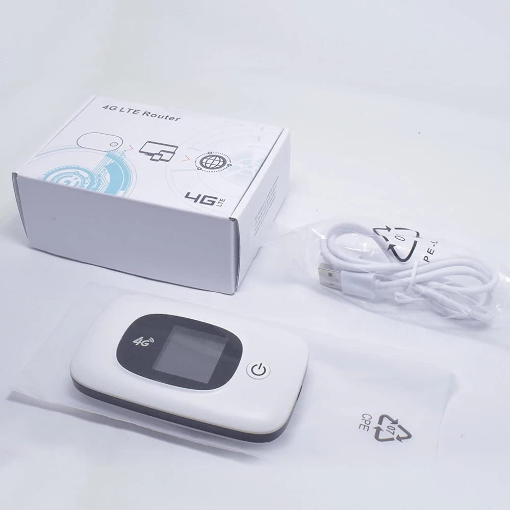 4G LTE Mobile WiFi Router with SIM Card Slot for Travel, Unlocked Portable WiFi Router Hotspot Devices for Travel, ATT T-Mobile Hotspot Devices Portable WiFi Hotspot, Support B2/B4/B5/B12/B17