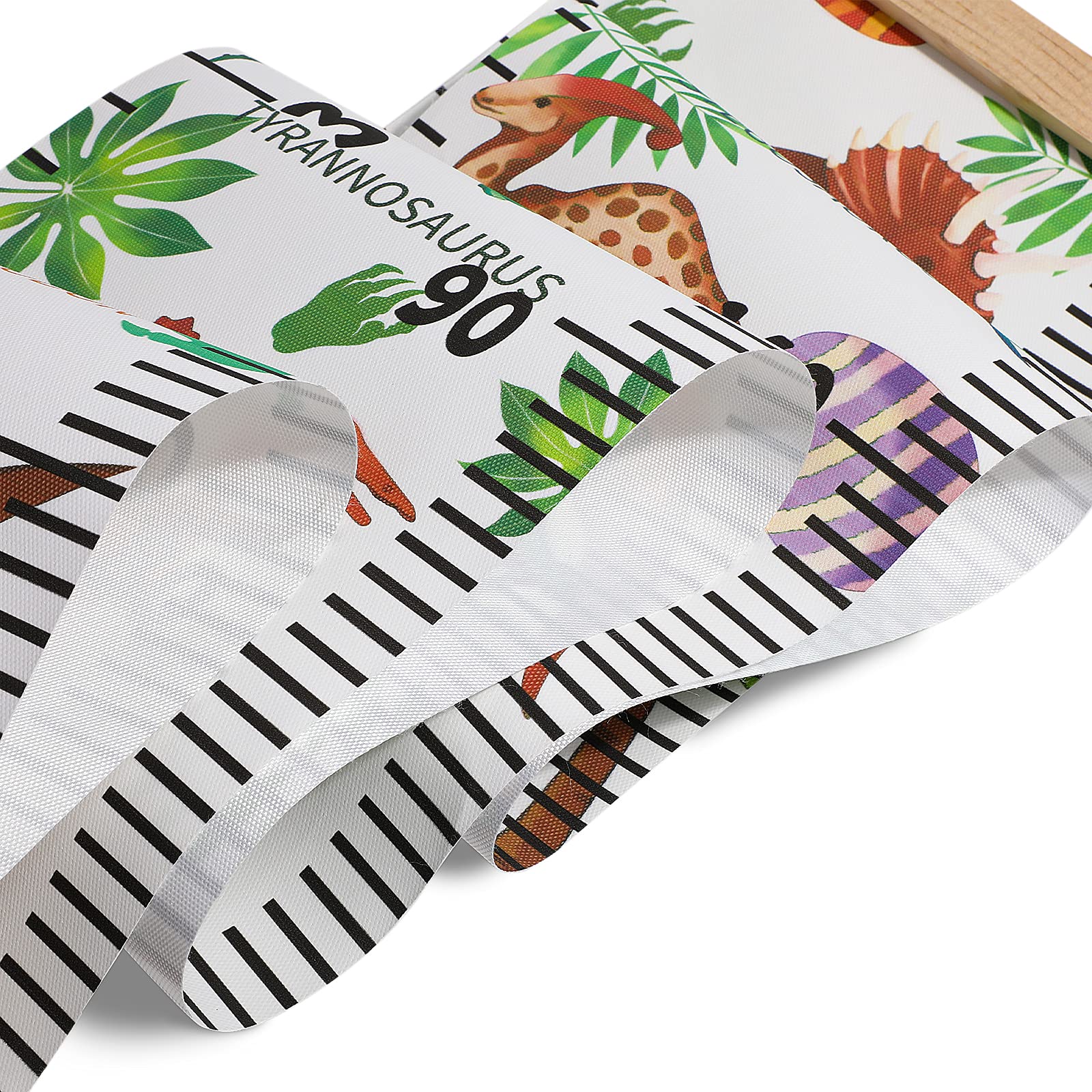 HIFOT Kids Dinosaur Growth Chart Height Measuring Chart, Canvas Wall Hanging Rulers for Baby Children Kids Boys Bedroom Decor